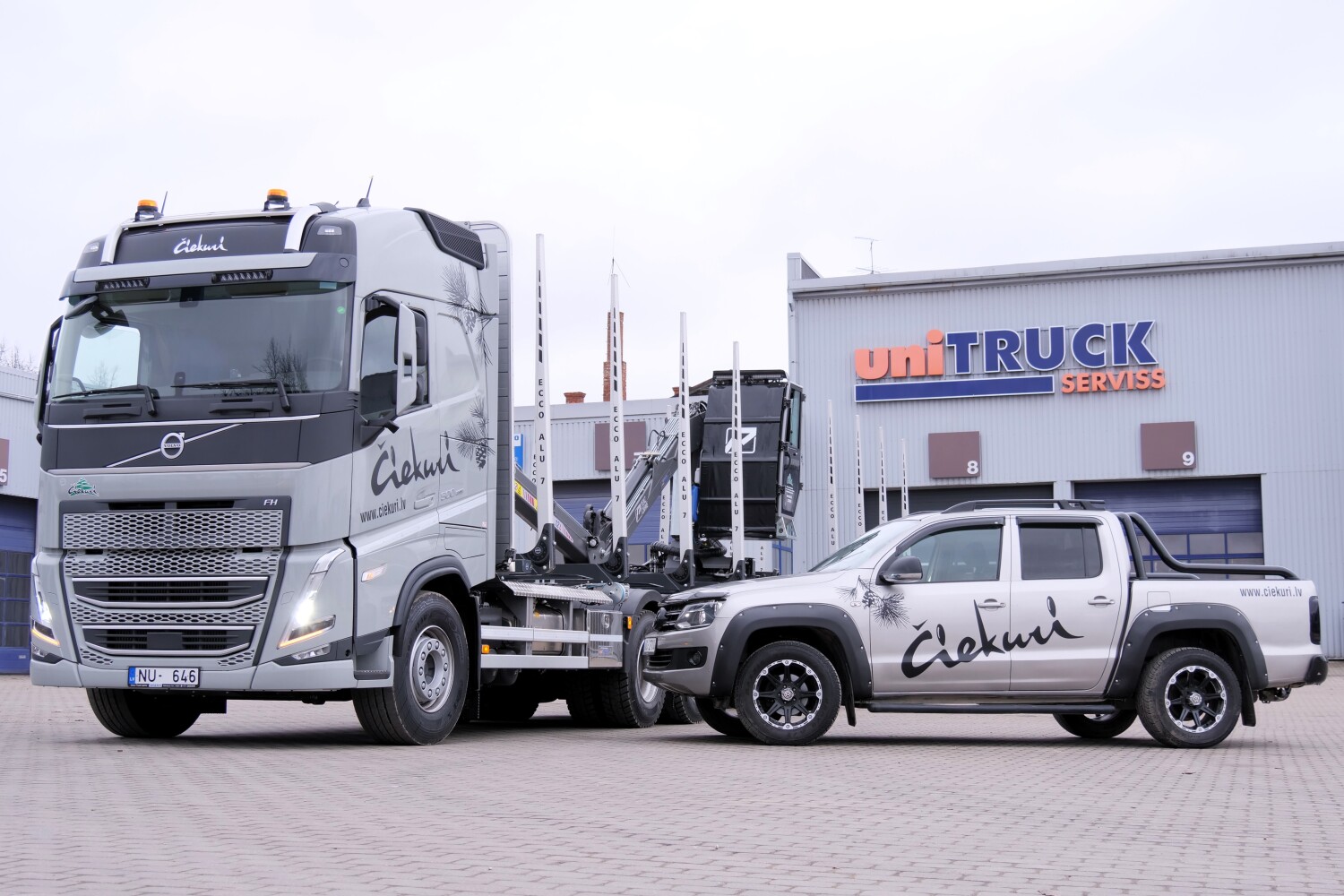 Volvo FH kokvedējs Čiekuri ar Penz un JW-Tec | Unitruck